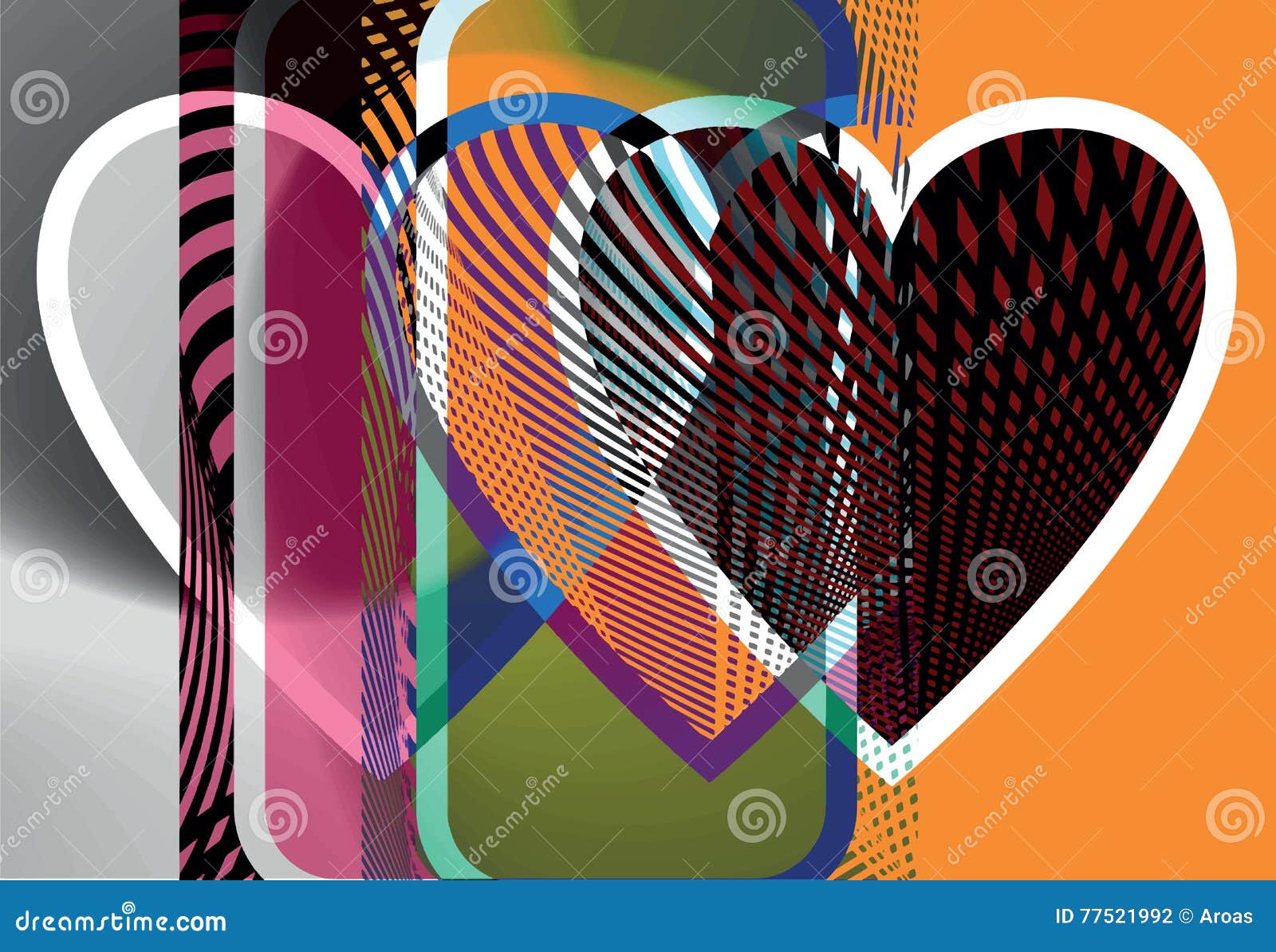 Abstract Heart Illustration Stock Vector - Illustration of drawing ...