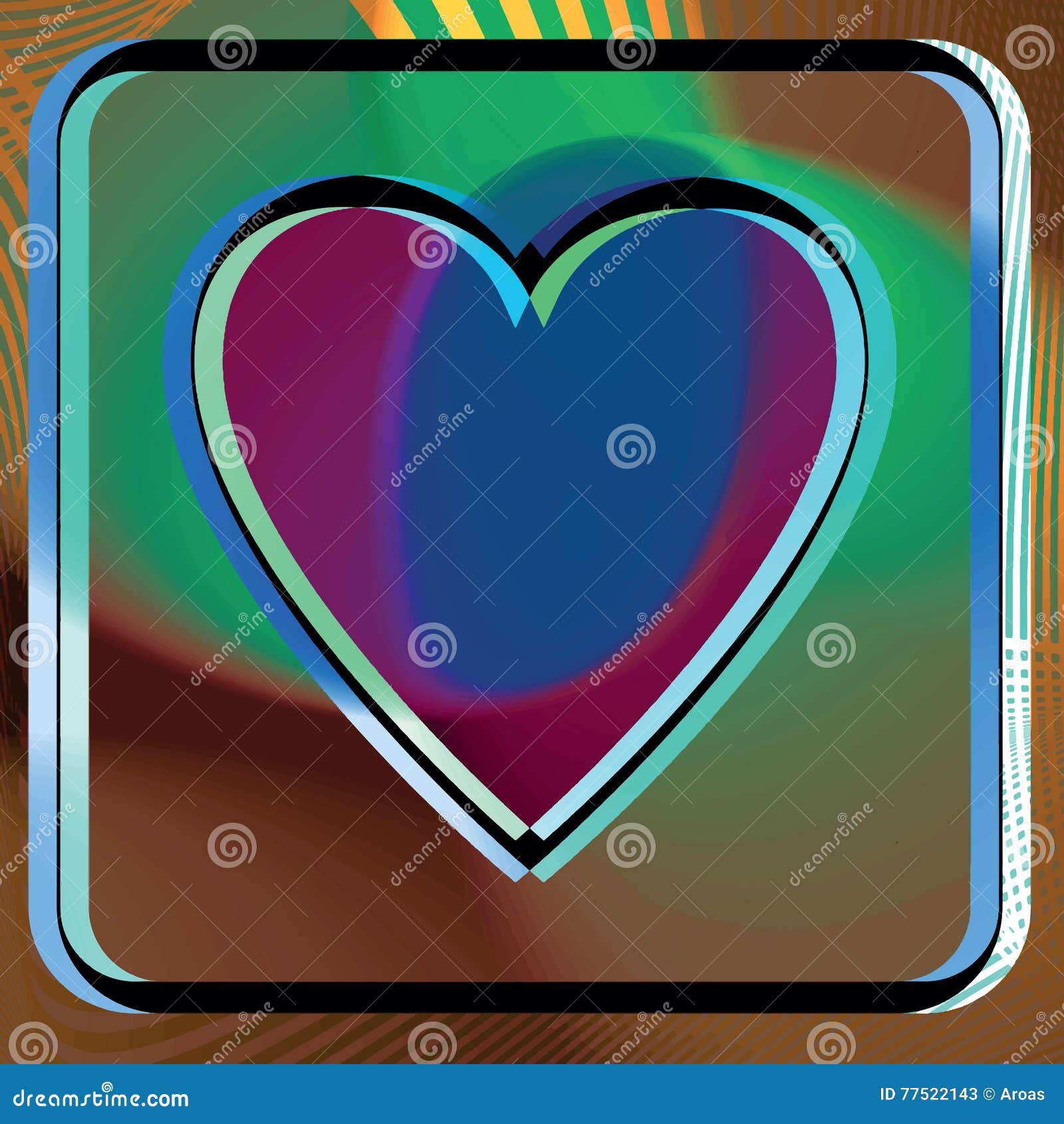 Abstract Heart Illustration Stock Vector - Illustration of drawing ...