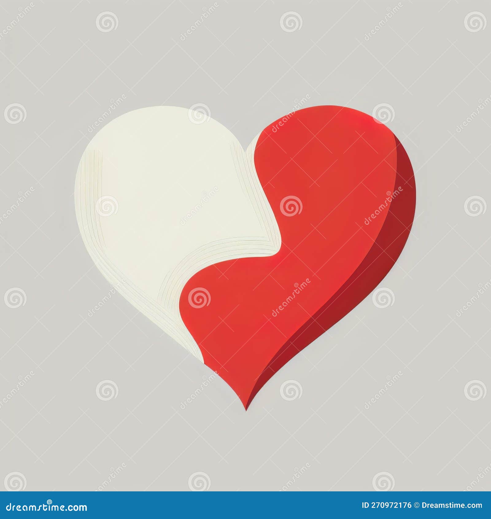 Abstract Heart Illustration,white Background, Graphic Element ...