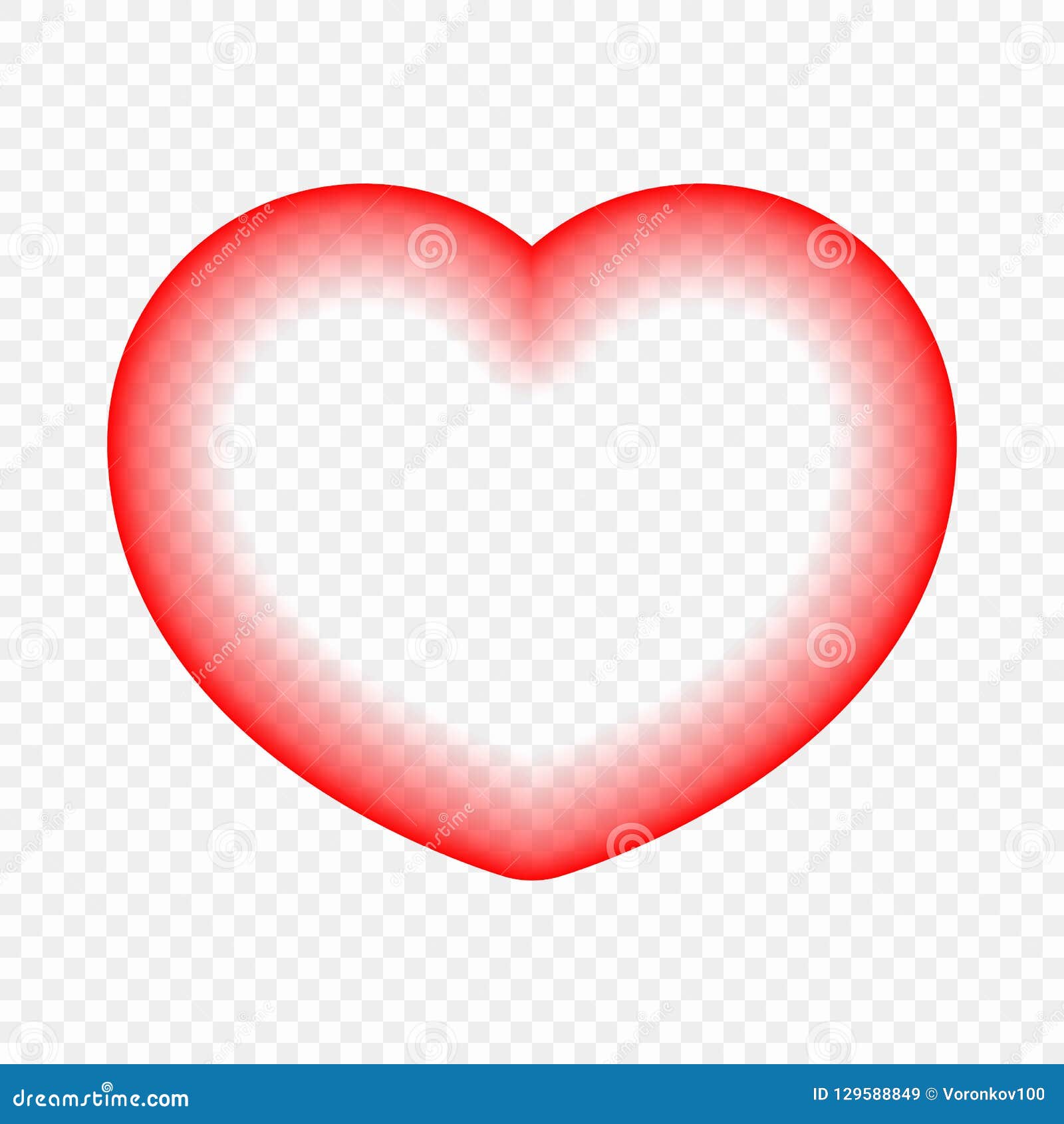 Abstract Heart Isolated on a Transparent Background. Design Element for ...