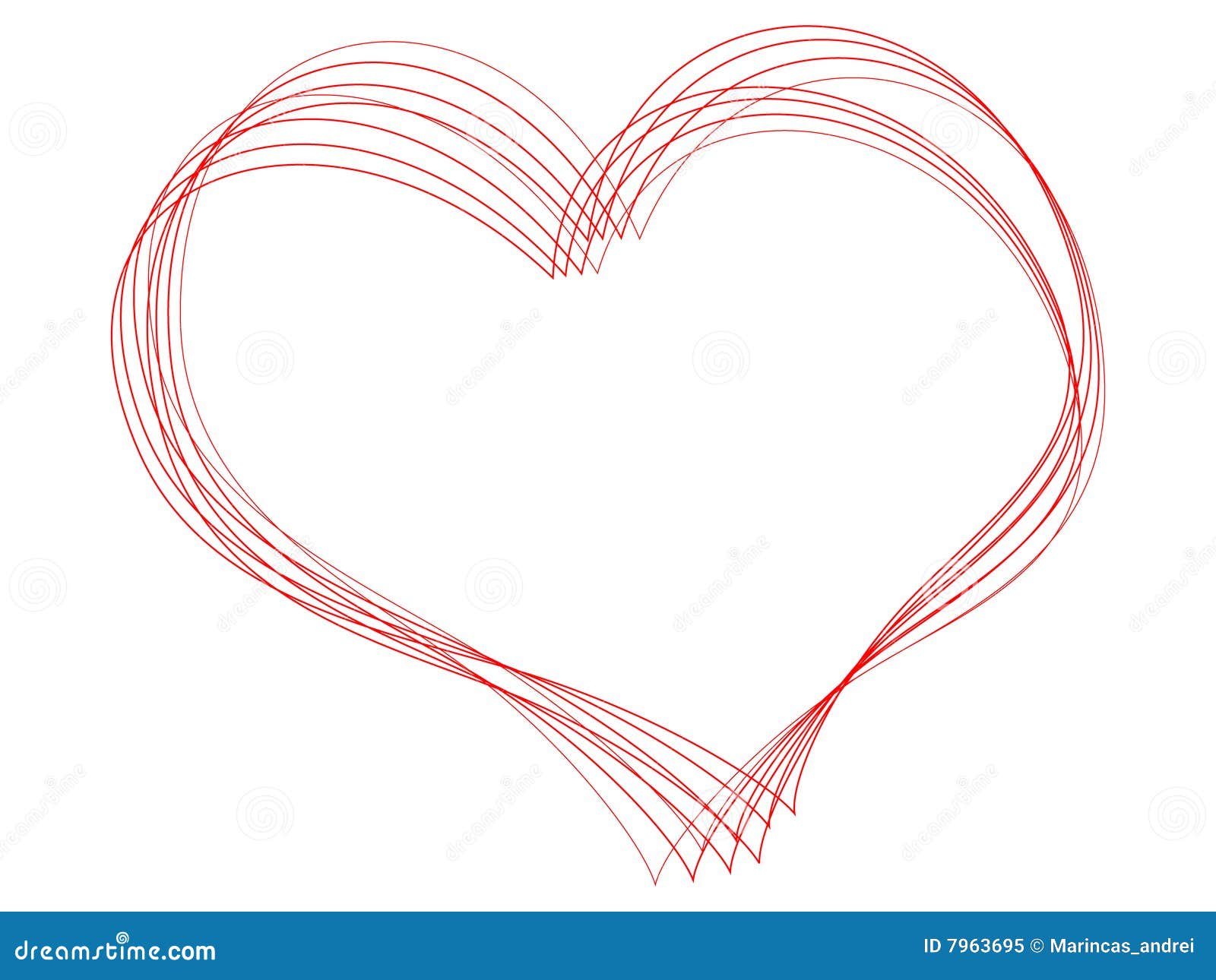 Abstract Heart Made with Lines Stock Vector - Illustration of heart ...