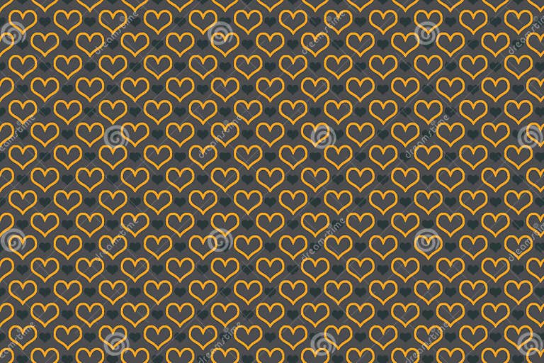 Abstract Heart Pattern Template for Fabric, Tile Design. Background ...