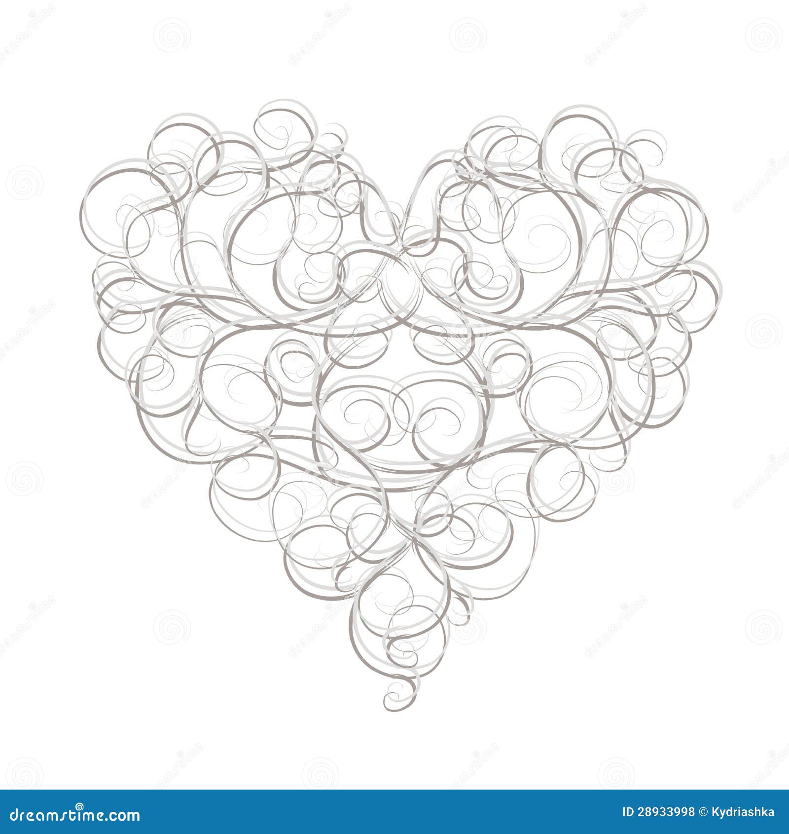Abstract Heart Shape for Your Design Stock Vector - Illustration of ...