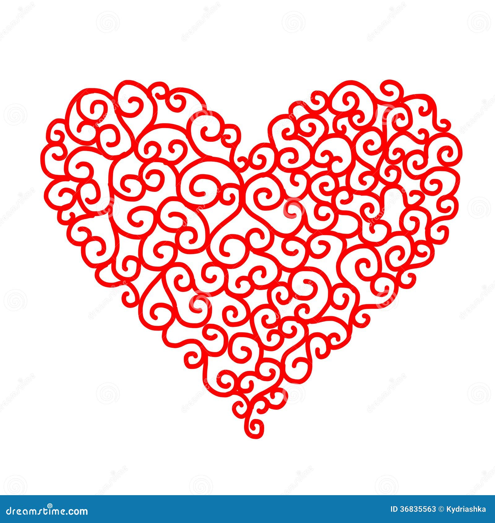 Abstract Heart Shape for Your Design Stock Vector - Illustration of ...