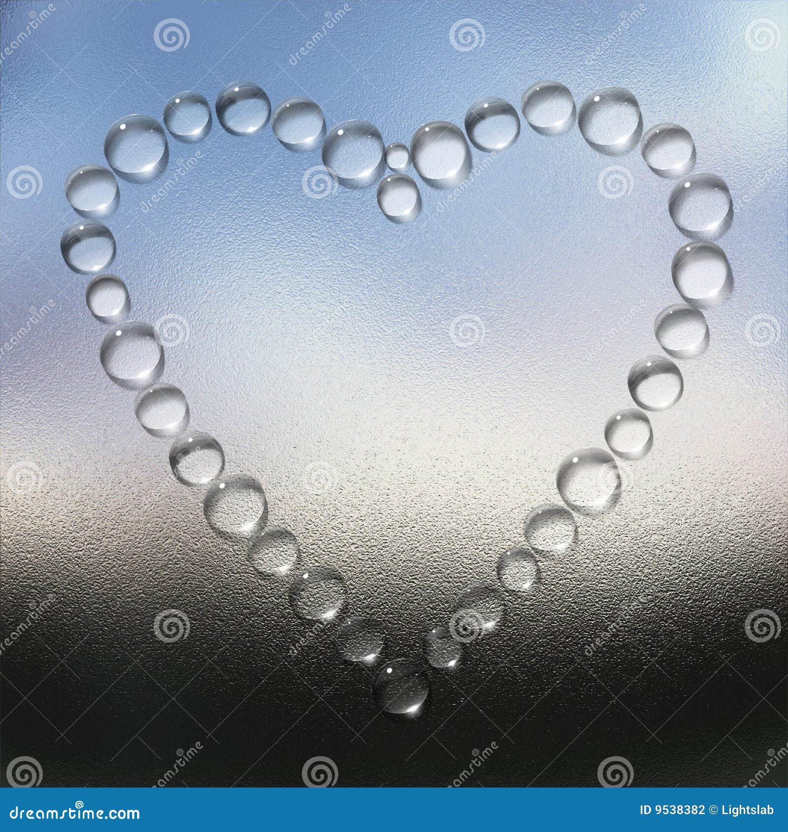 Abstract Heart Water Drops Background Stock Illustration - Illustration ...