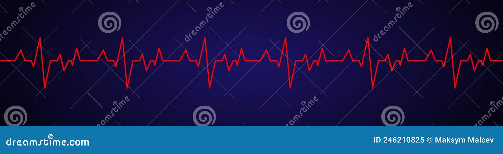 Abstract Heartbeat Line Icon on the Background. Vector EPS 10 Stock ...