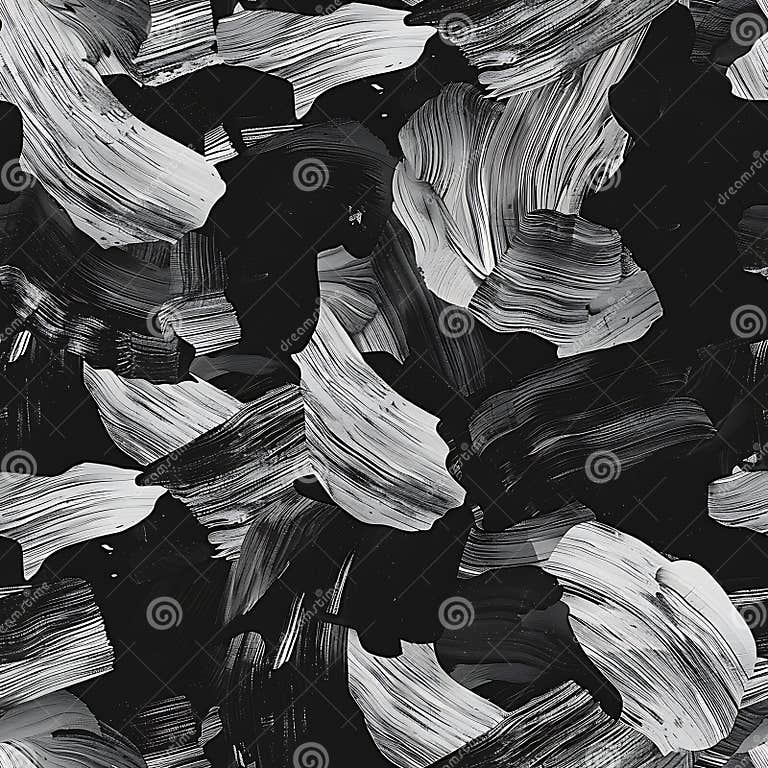 Abstract Heavy Black Paint Repeating Pattern Background Stock ...