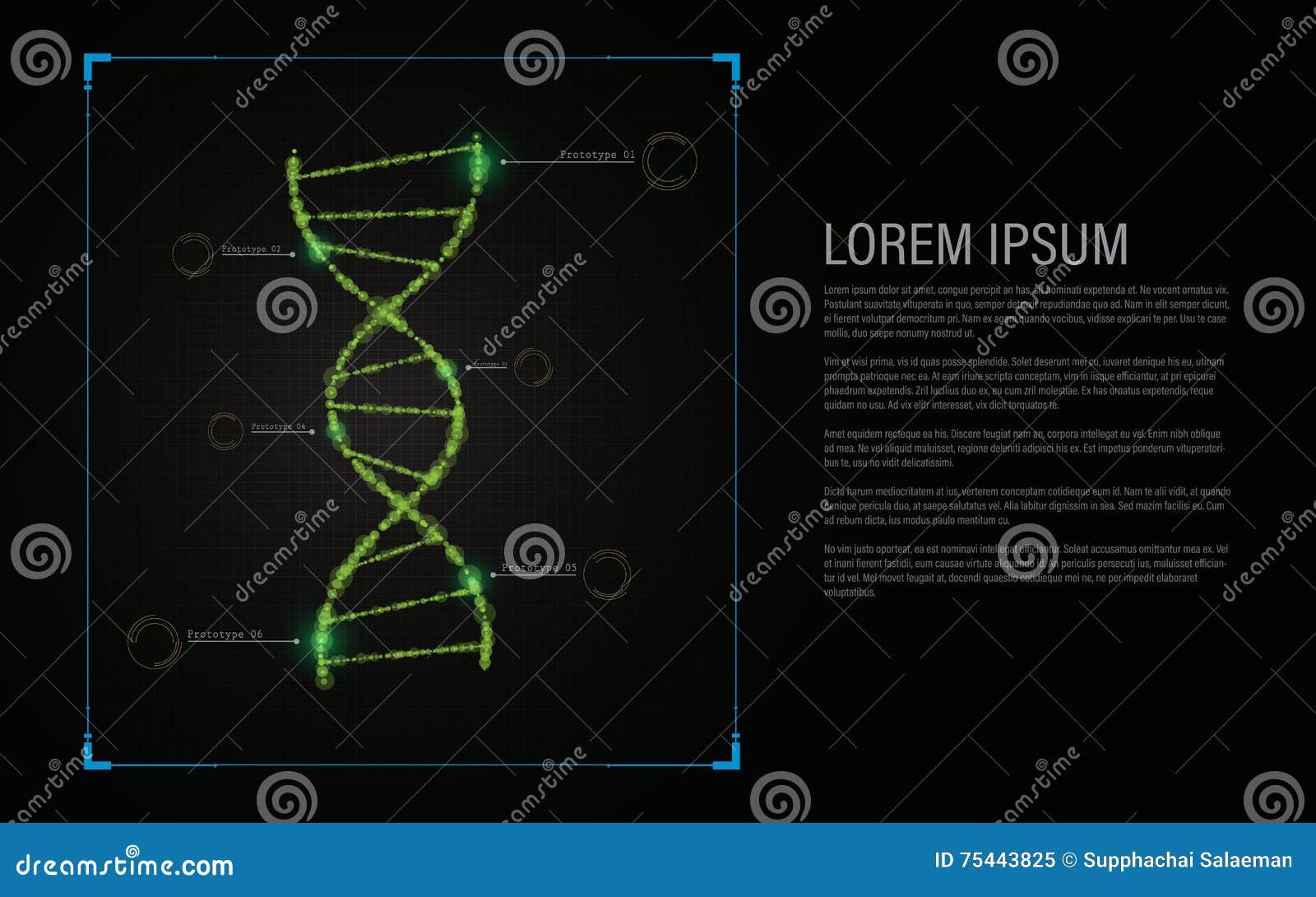 Abstract Helix Dna Structure Graphic Science Technology Innovation ...