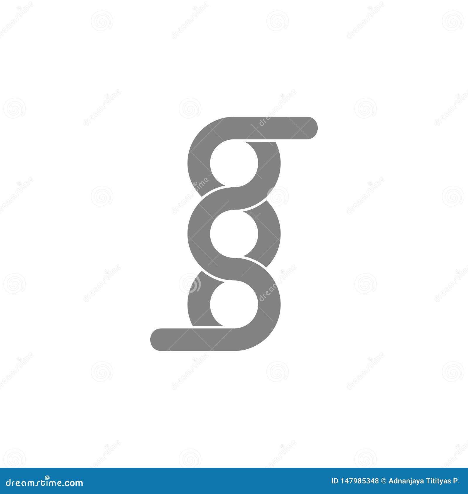 Abstract Helix Infinity Line Logo Vector Stock Vector - Illustration of ...