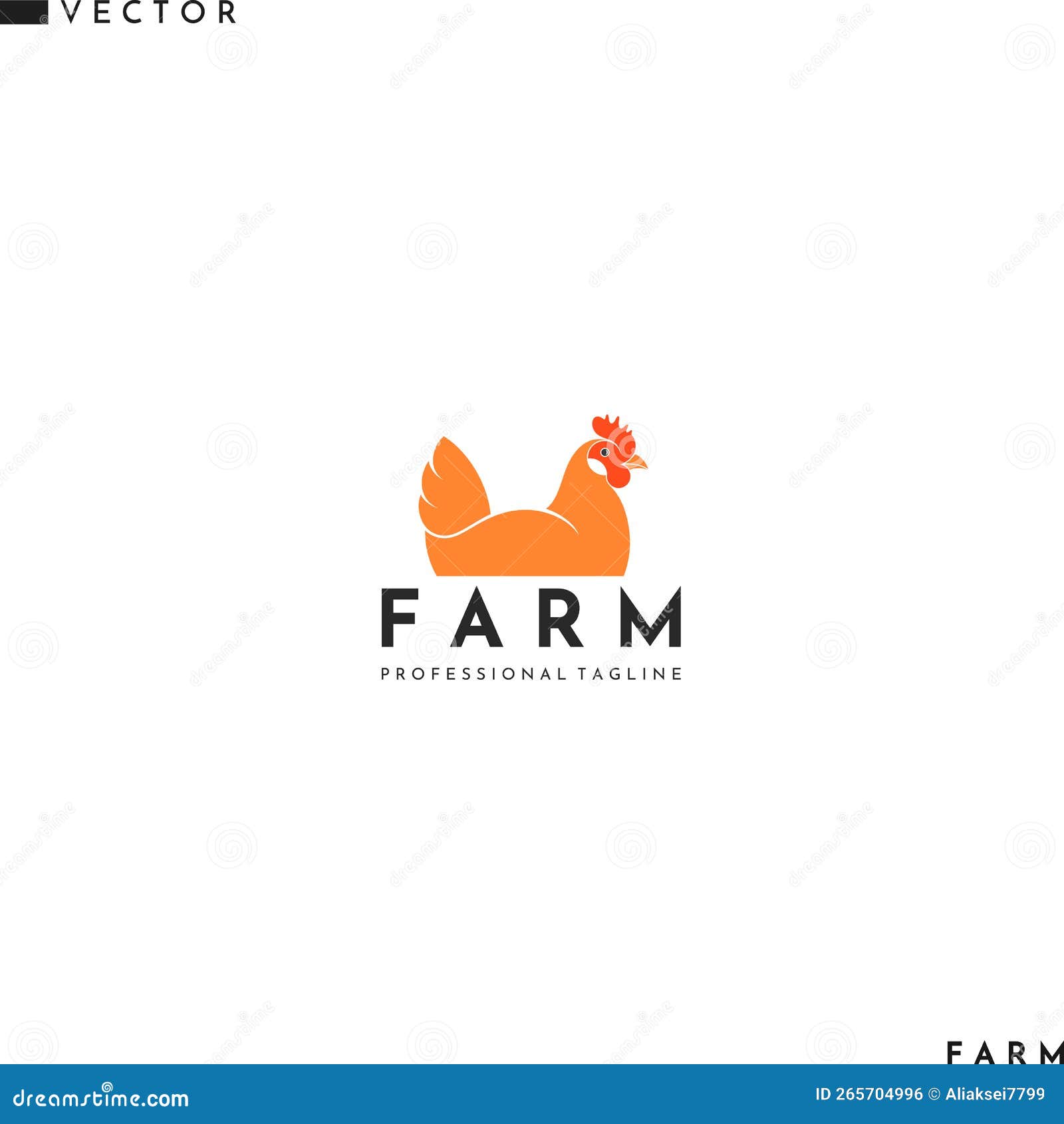 Abstract Hen Logo. Farm Animal Stock Vector - Illustration of isolated ...