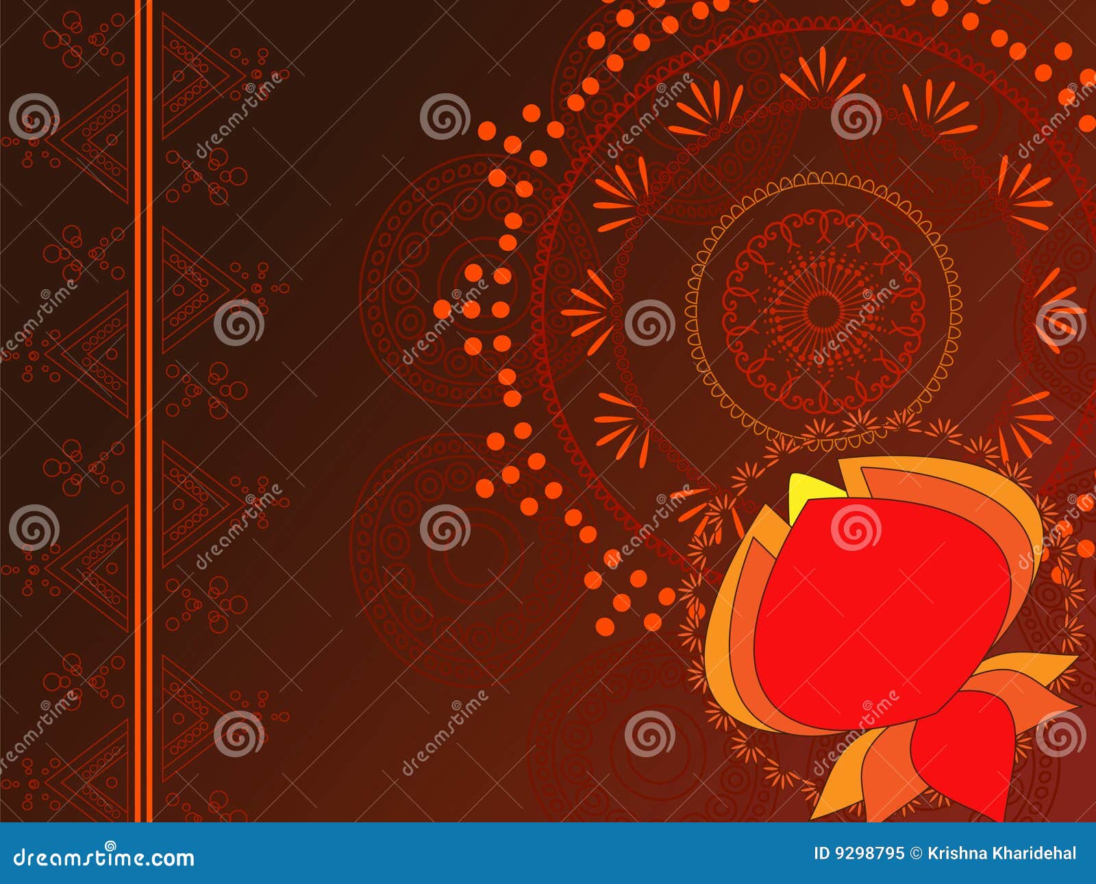 Abstract henna background stock illustration. Illustration of india ...