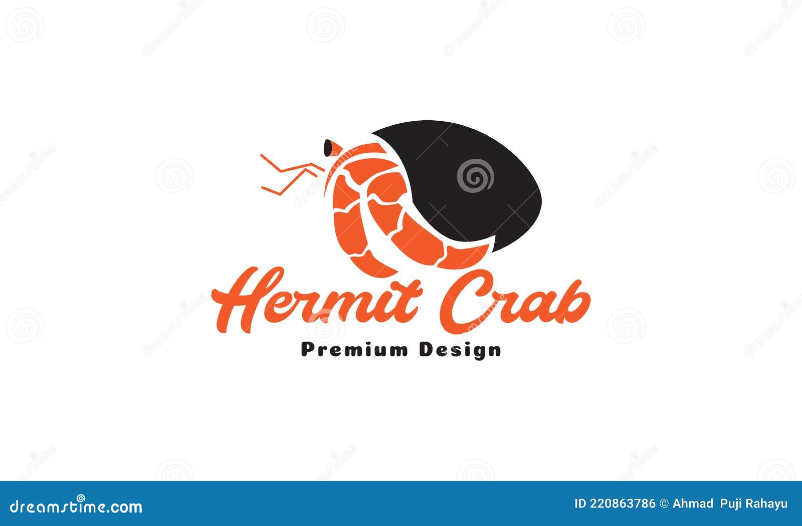 Abstract Hermit Crabs Logo Vector Icon Illustration Design Stock Vector ...