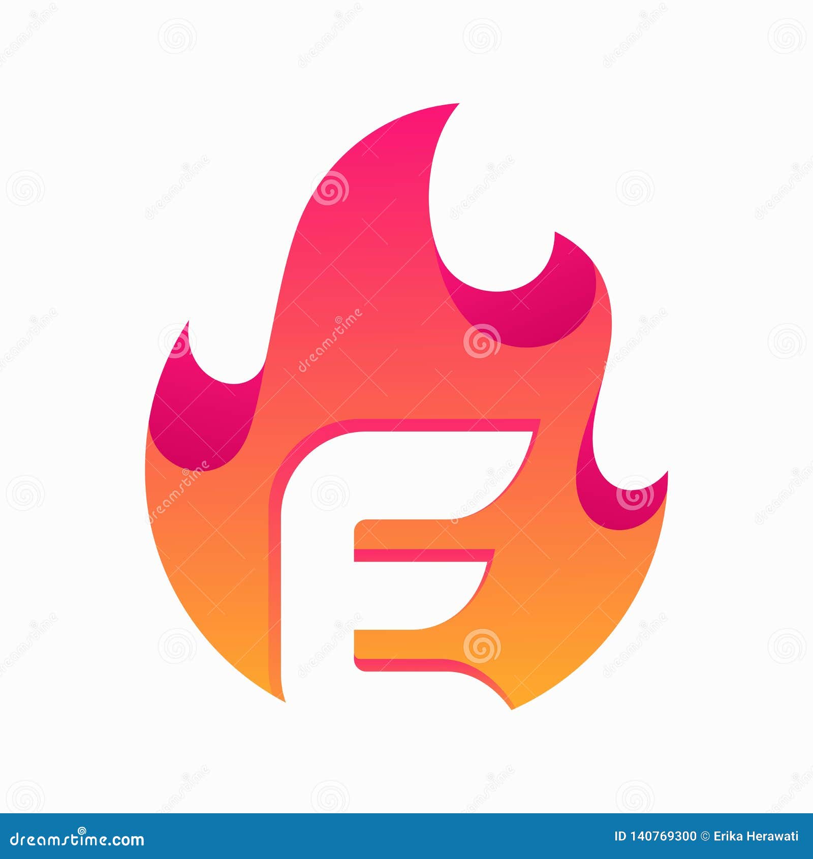 Abstract Het Ontwerp Vectormalplaatje Van De Brandbrief E Vector ...