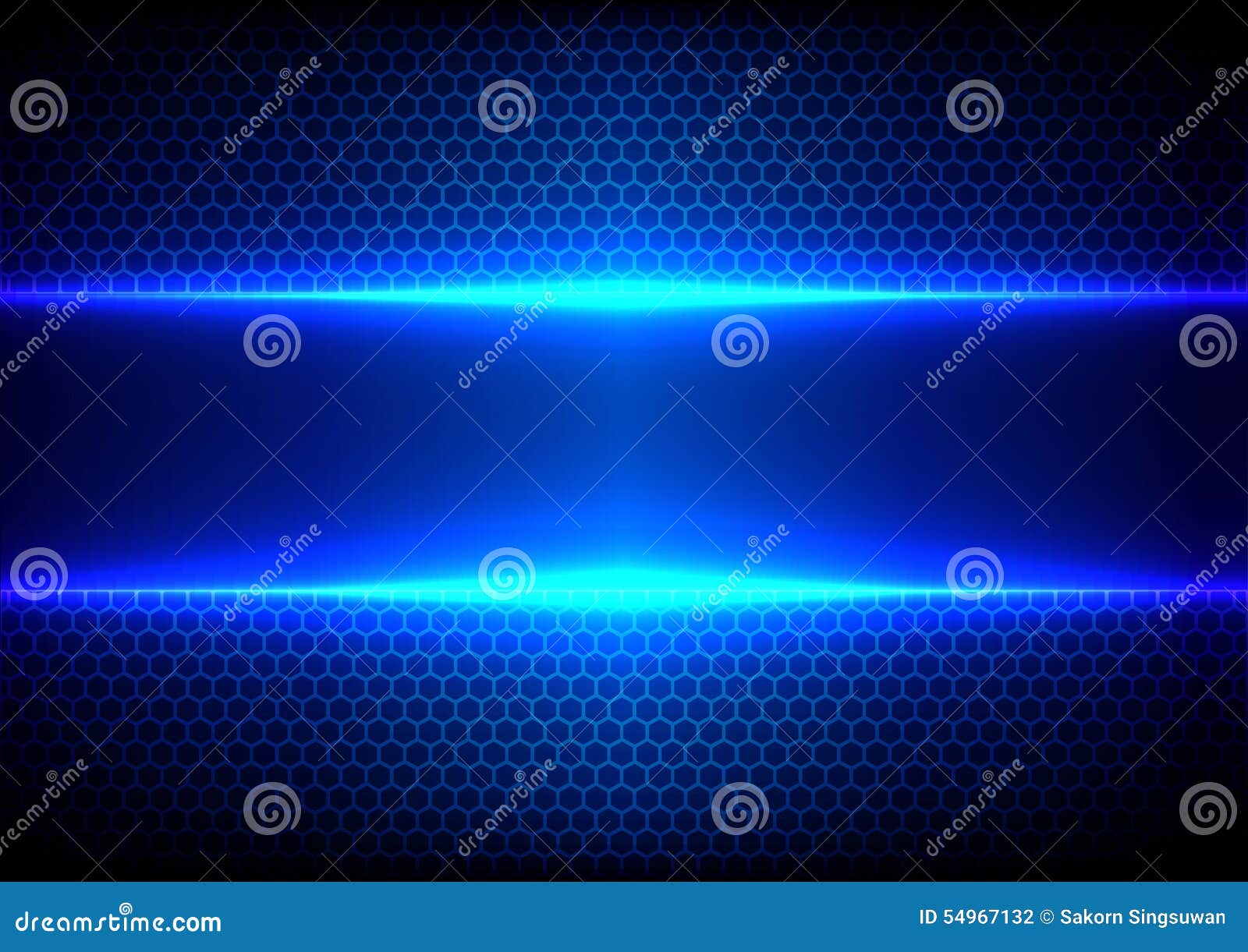 Abstract Hex Light Blue Effect Blue Technology Stock Vector ...