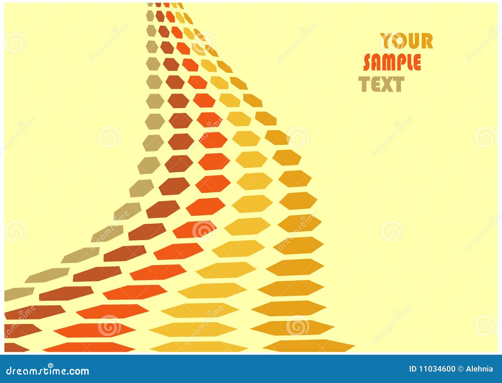 Abstract Hex Waves Background with Blank Copyspace Stock Vector ...