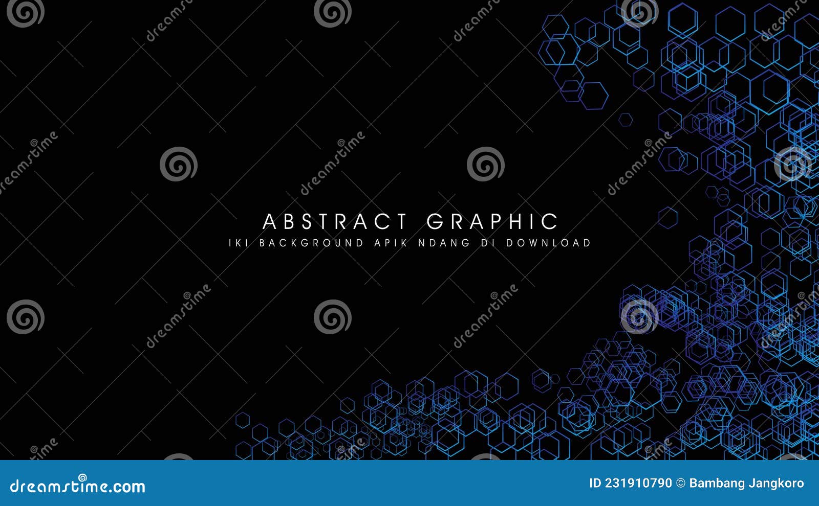 Abstract Hexagon Background for Design Works. Stock Illustration ...