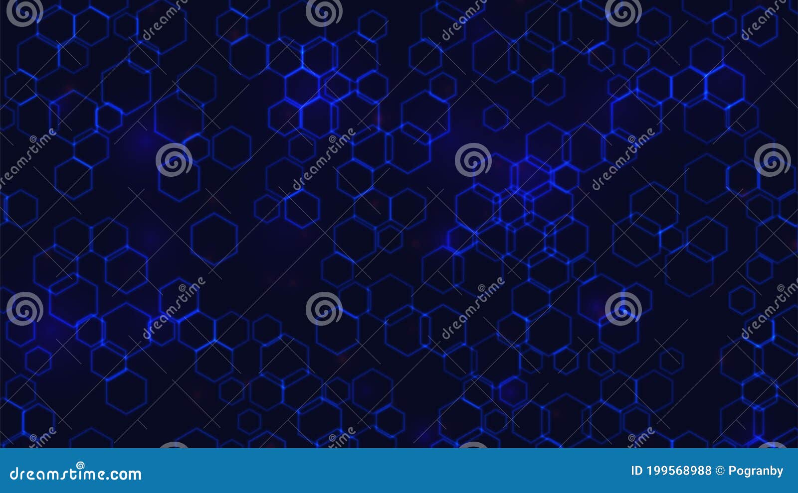 Abstract Hexagon Background. Futuristic Technology Wallpaper Stock ...