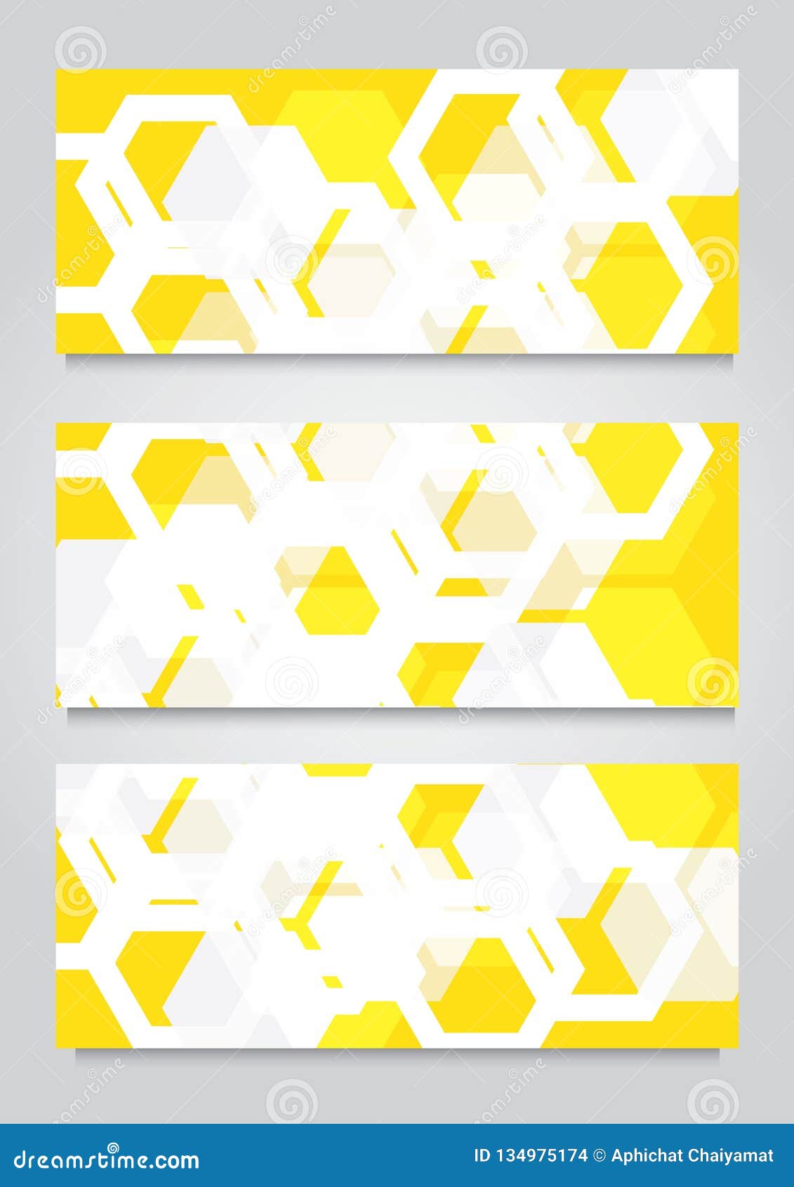 Abstract Hexagon Banner Background Stock Illustration - Illustration of ...