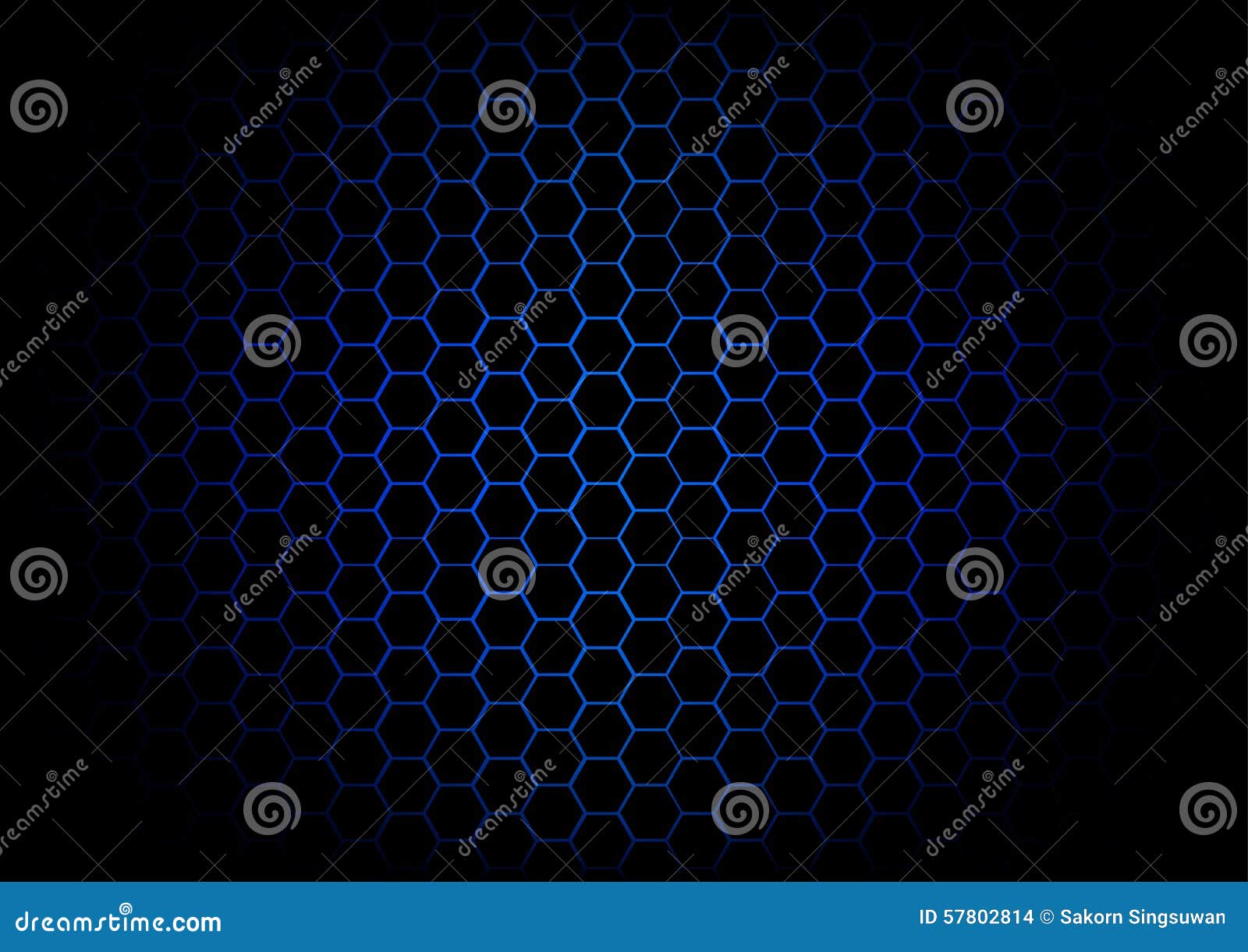 Hexagon Dark Background. Black Honeycomb Abstract Metal Grid Pattern ...