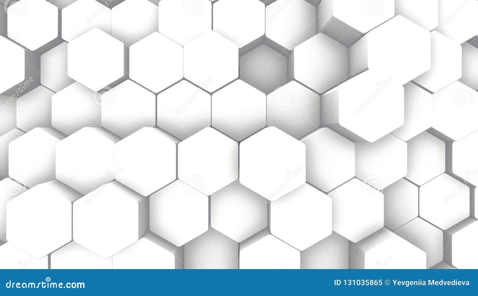 Abstract Hexagon Geometric Texture. White Surface Illustration. Light ...