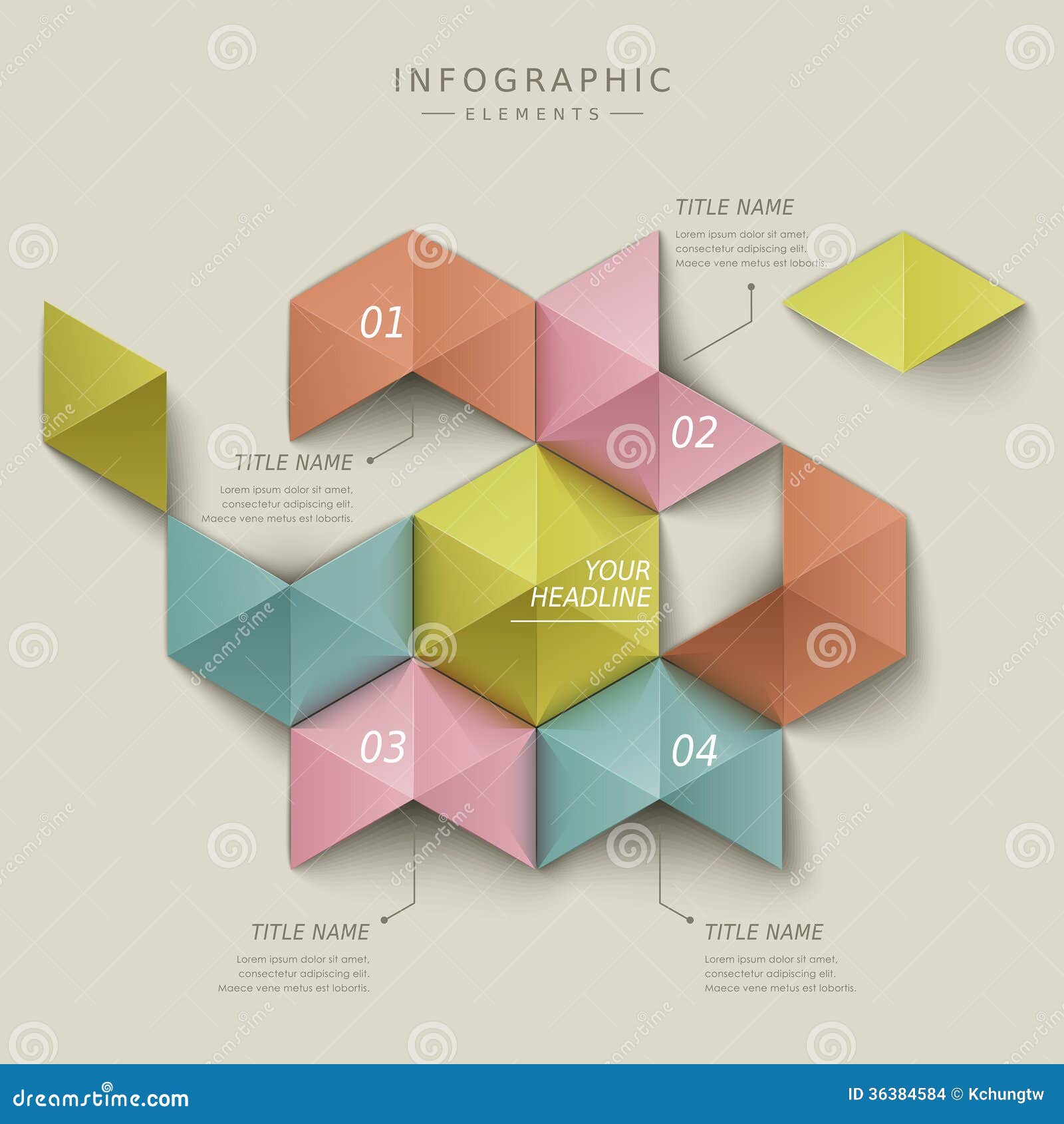 Abstract Hexagon Infographics Stock Vector - Illustration of element ...