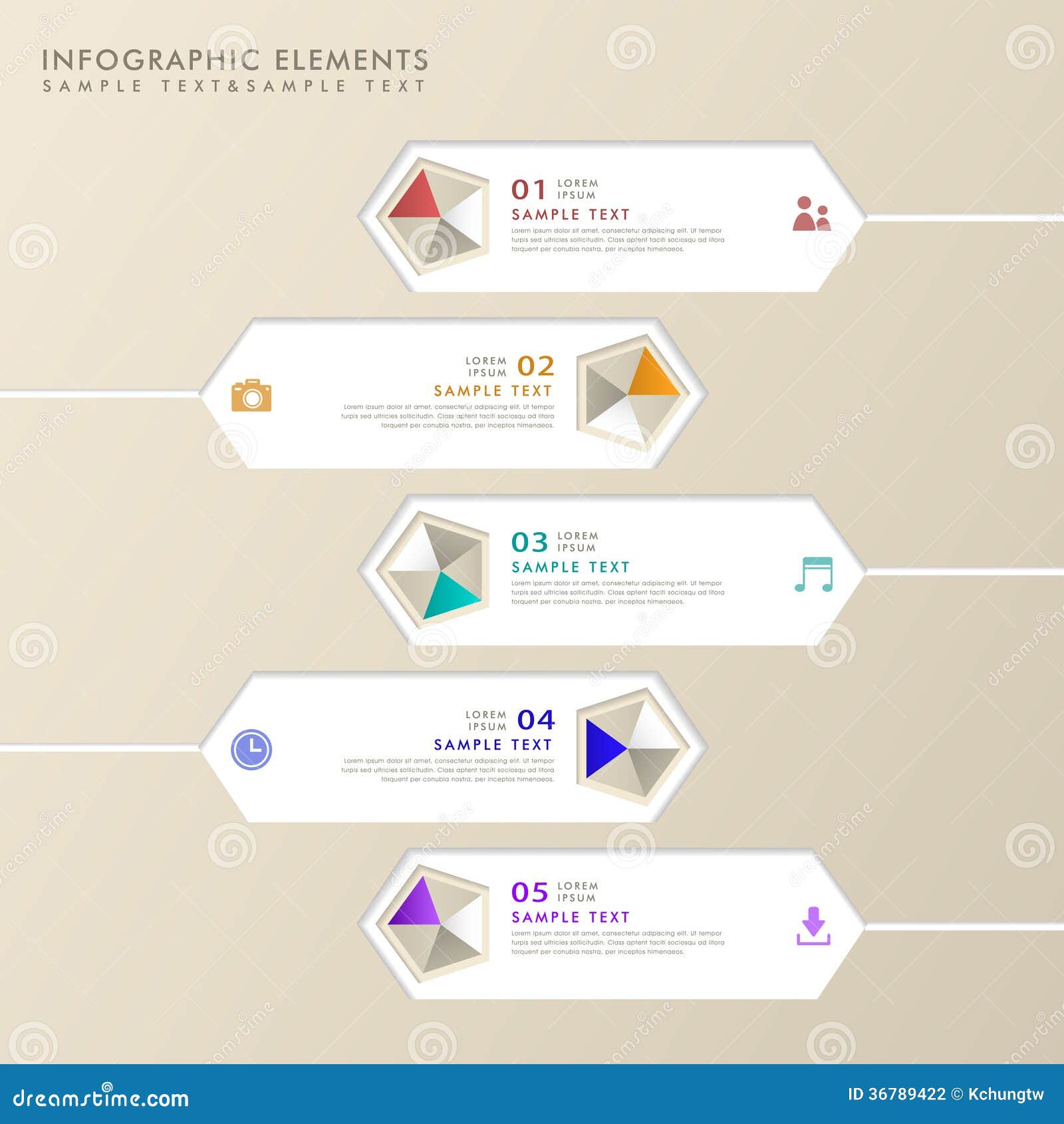 Abstract Hexagon Label Infographics Stock Vector - Illustration of ...