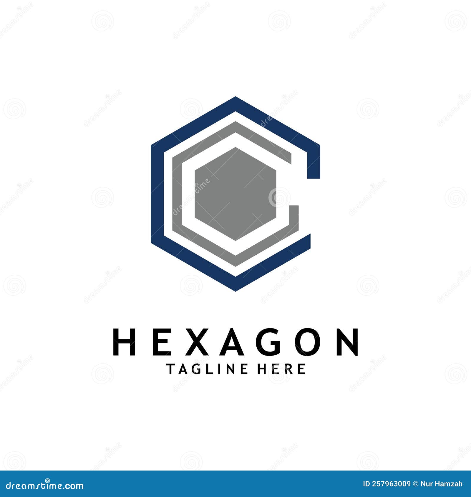 Abstract Hexagon Logo Vector Illustration Template Stock Vector ...