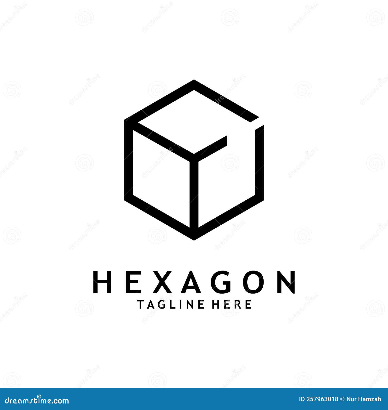 Abstract Hexagon Logo Vector Illustration Template Stock Vector ...