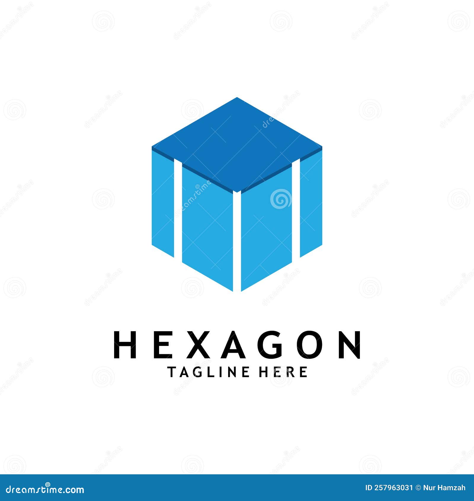 Abstract Hexagon Logo Vector Illustration Template Stock Vector ...