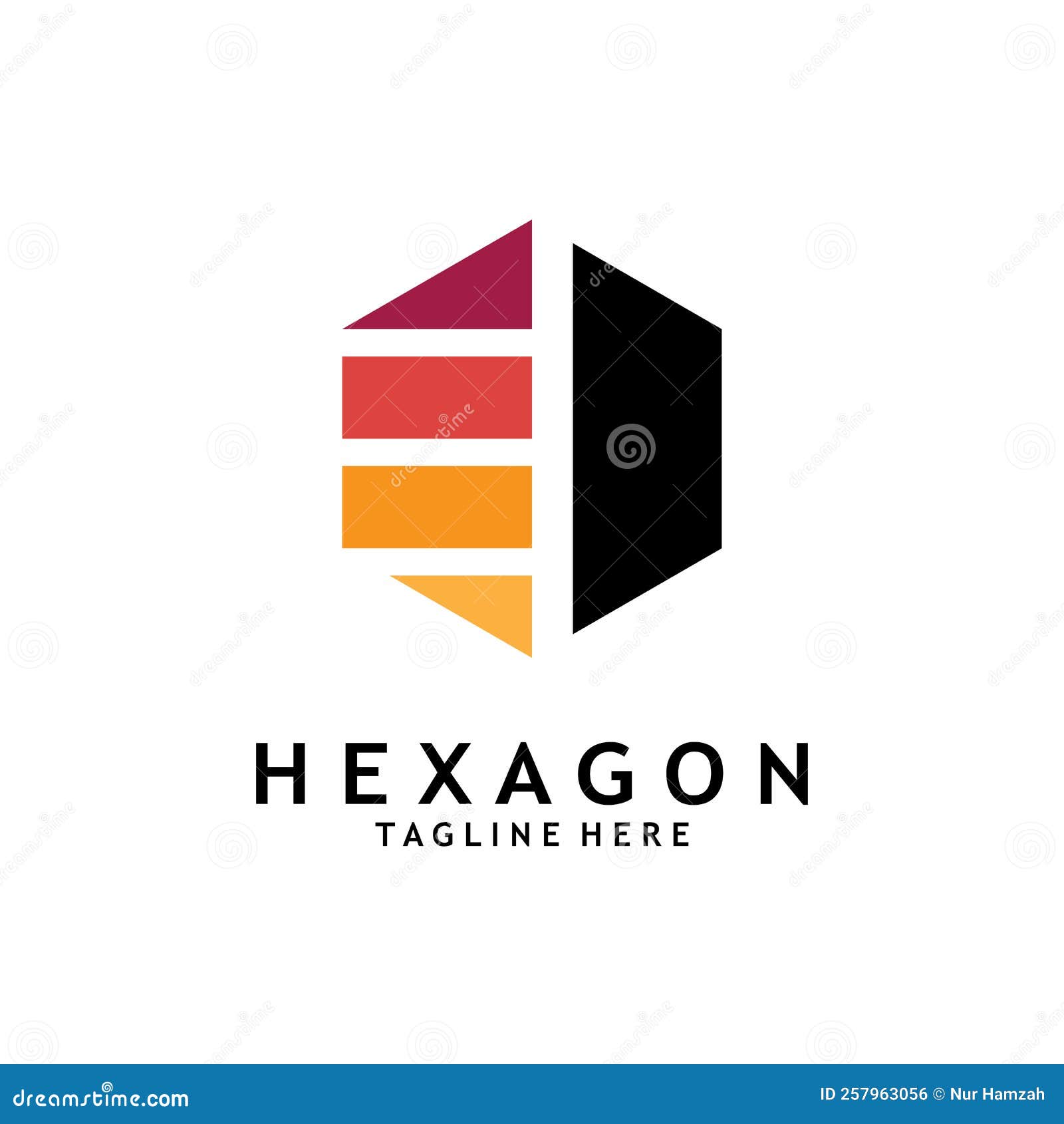 Abstract Hexagon Logo Vector Illustration Template Stock Vector - Illustration of technology ...