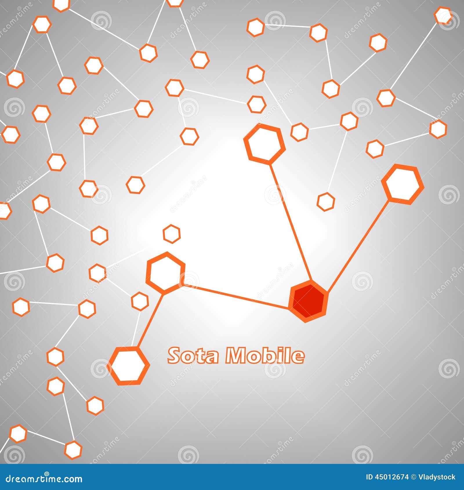 Abstract Hexagon for Mobile Network Stock Vector - Illustration of tile ...