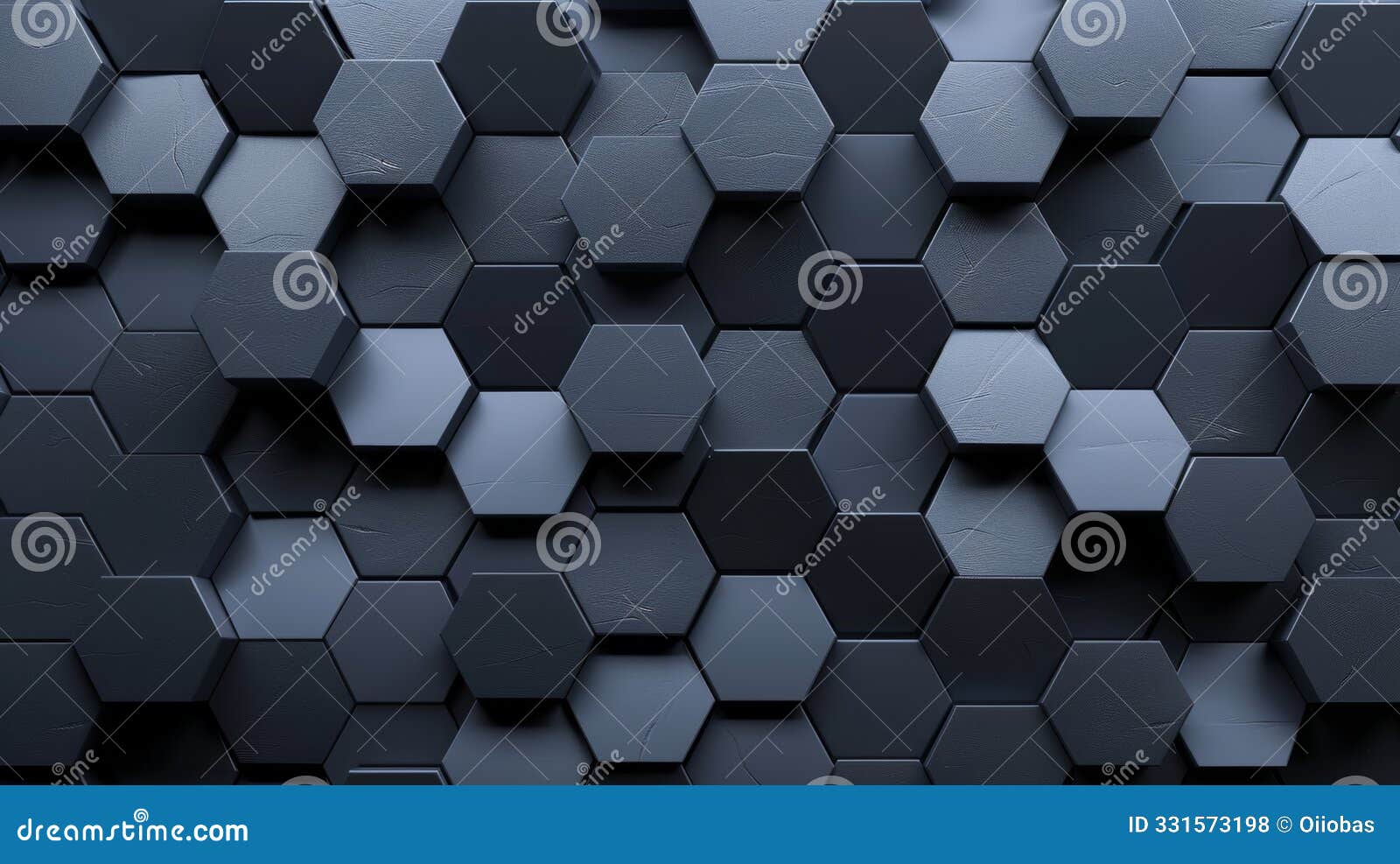 3d Render Dark Background In Blue Tone Of Abstract Sci-fi Stock Image ...