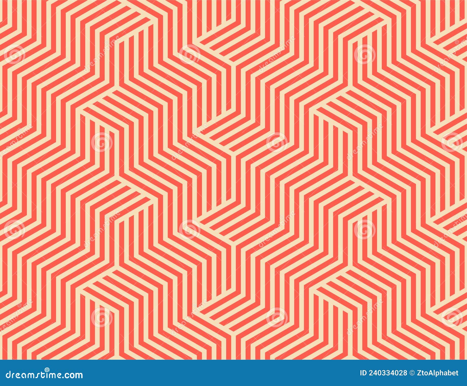 Abstract Hexagon Pattern Seamless Lines Stock Vector - Illustration of ...