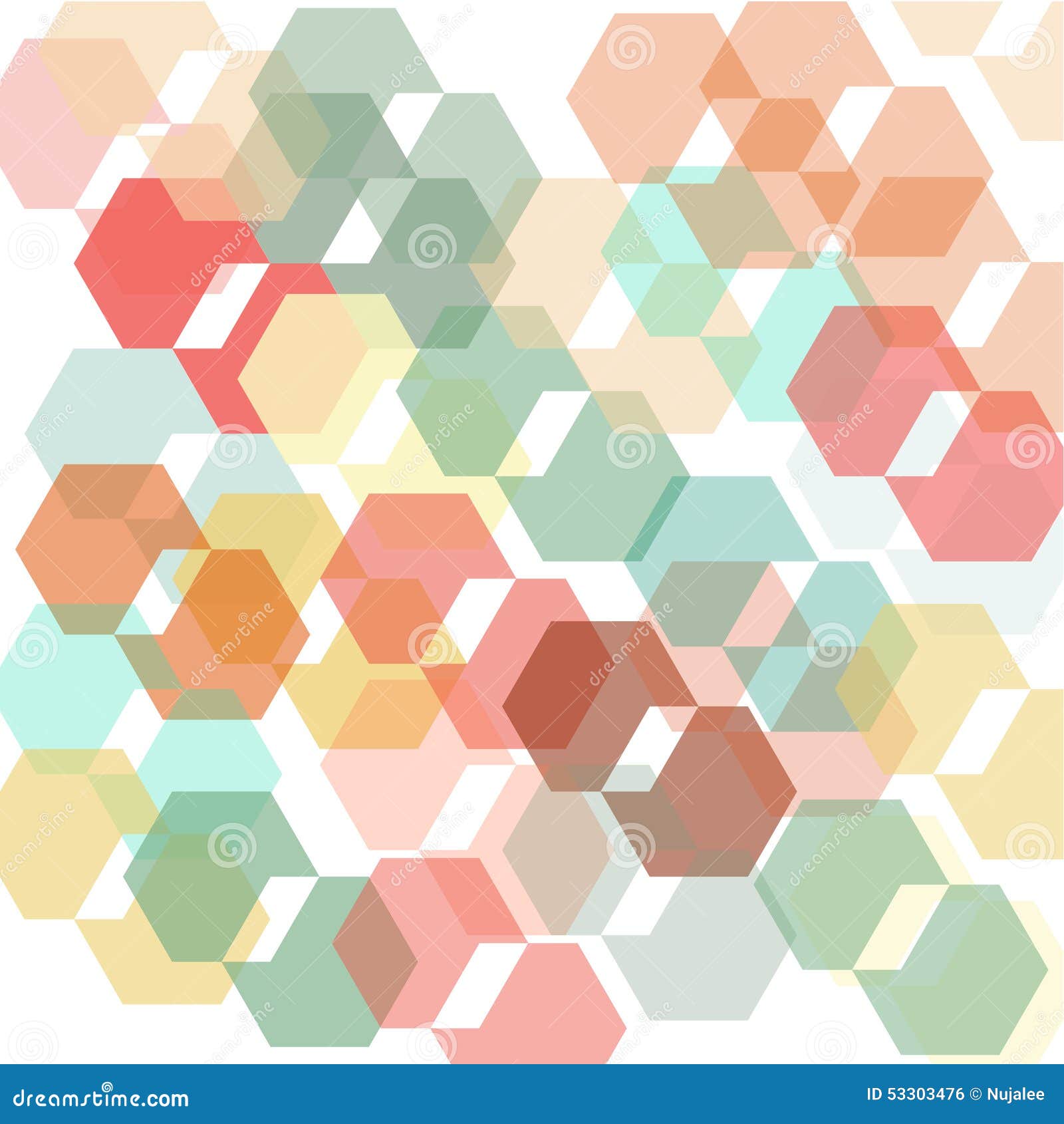 Abstract Hexagon Shape Background Stock Illustration - Illustration of ...