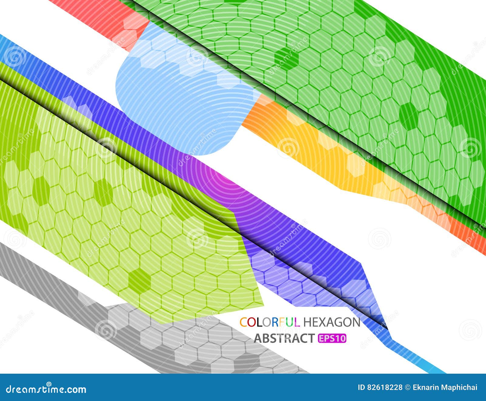 Abstract Hexagon Shape Scene Stock Vector - Illustration of white ...