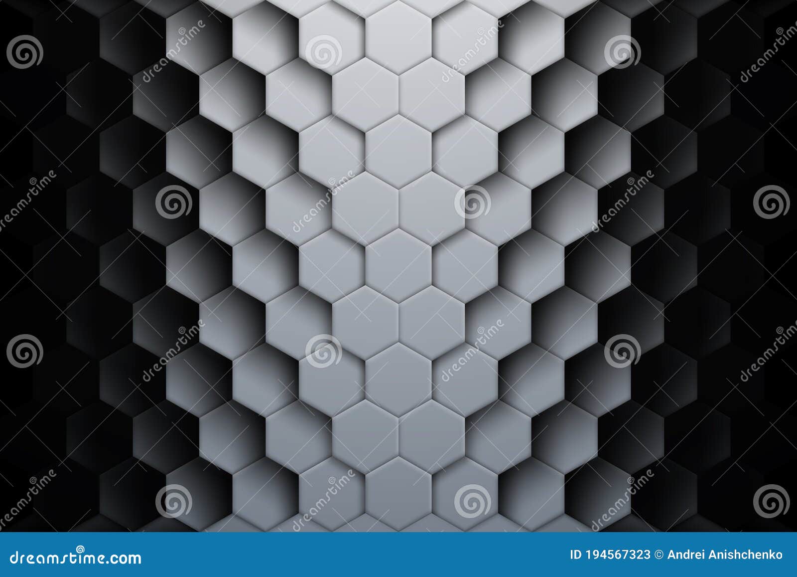 Abstract Hexagon Shapes Background with Shadows Stock Vector ...