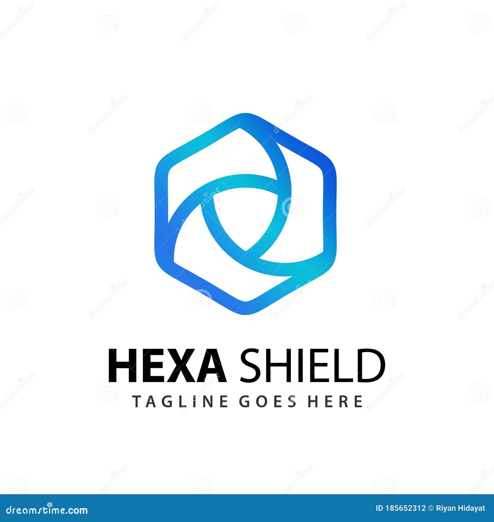 Abstract Hexagon Shield Logo Design Template Vector Premium Icon Stock ...