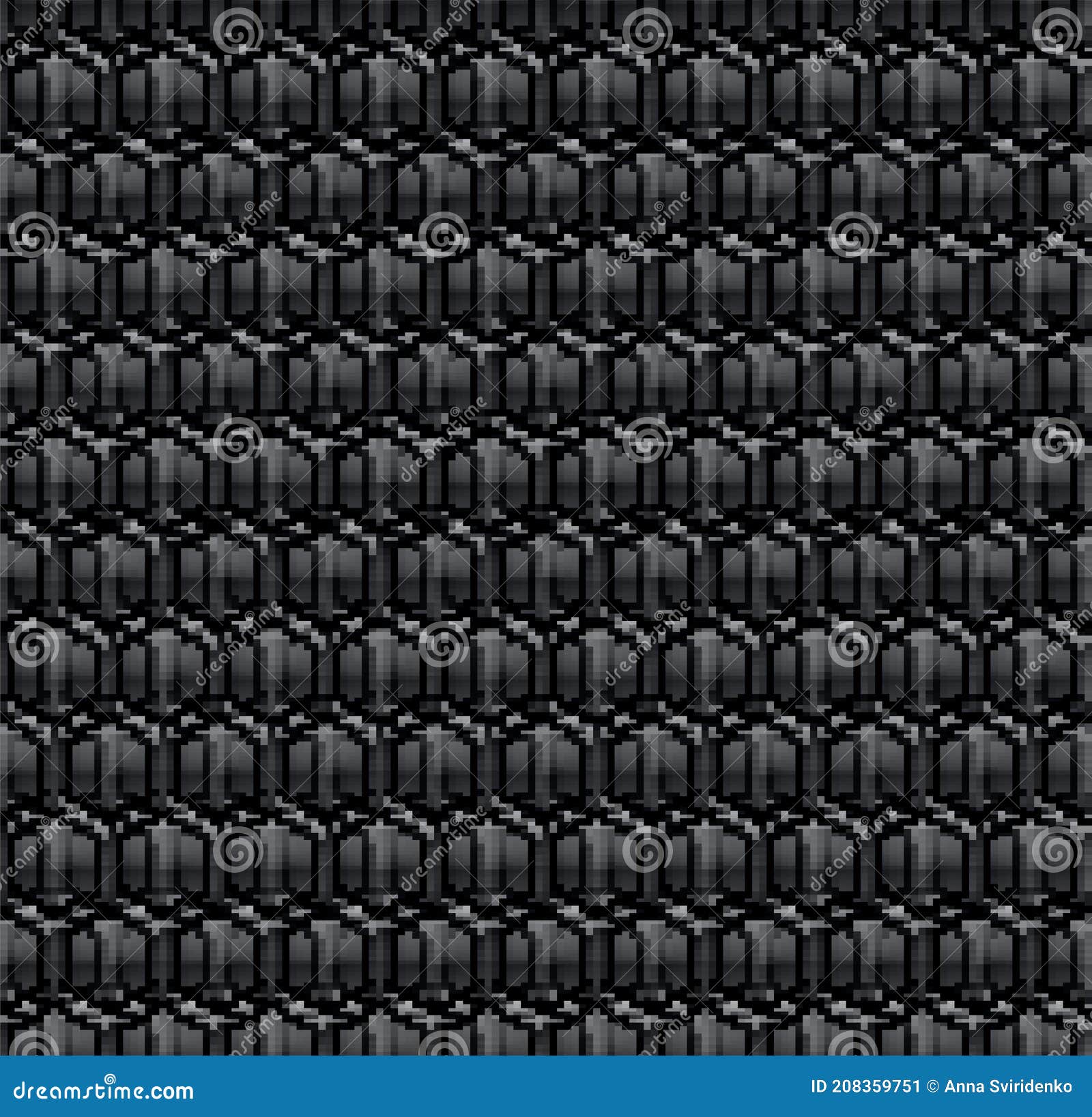 Abstract Hexagon Structure Dark Geometric Background Pixel Art Style ...