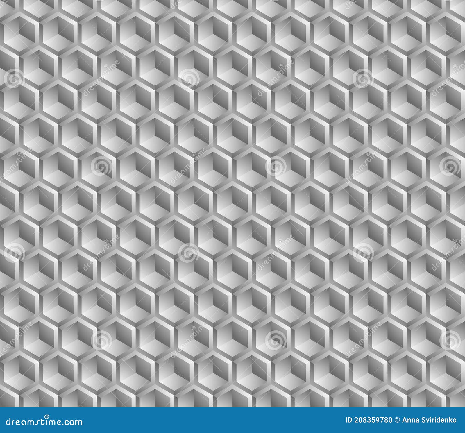 Abstract Hexagon Structure Geometric Background Stock Illustration ...