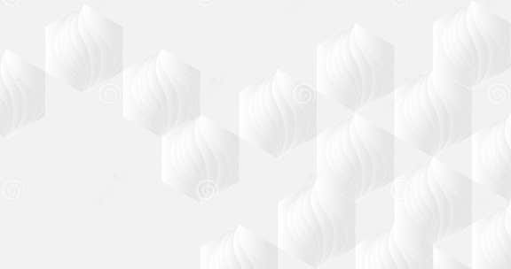 Abstract Hexagon with Wavy Curve Pattern Texture on White Background ...