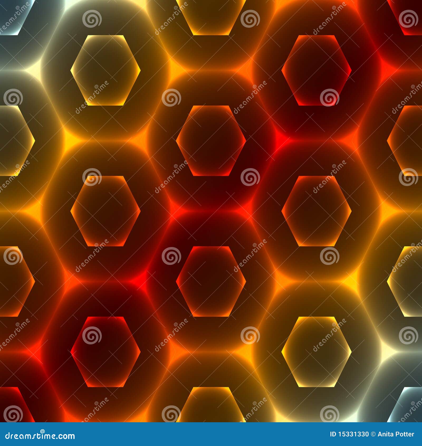 Abstract Hexagonal Background Stock Vector - Illustration of defocused ...
