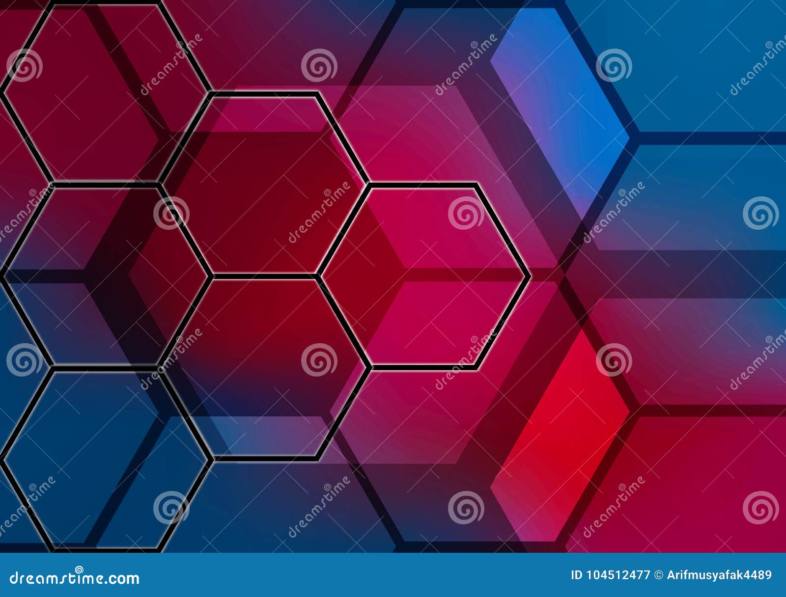 Abstract Hexagonal Background Colorfull Stock Illustration ...