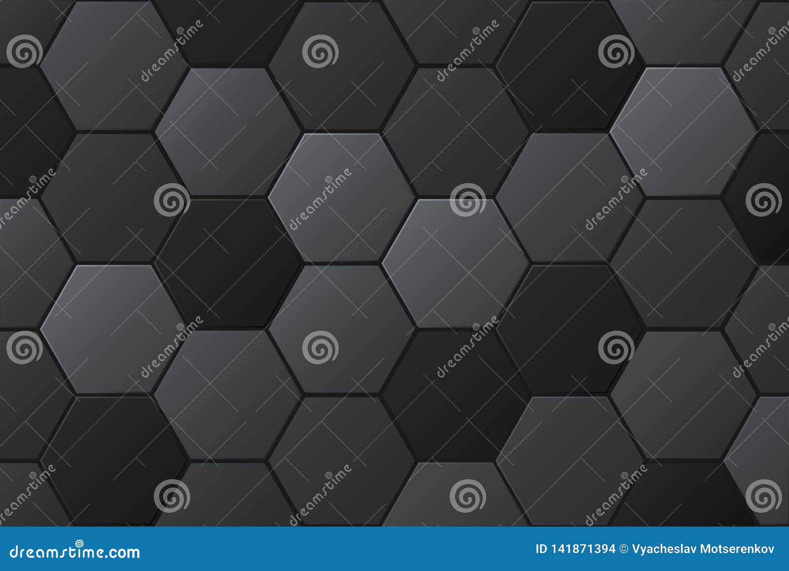 Abstract Hexagonal Background. Futuristic Technology Concept. 3d Vector ...