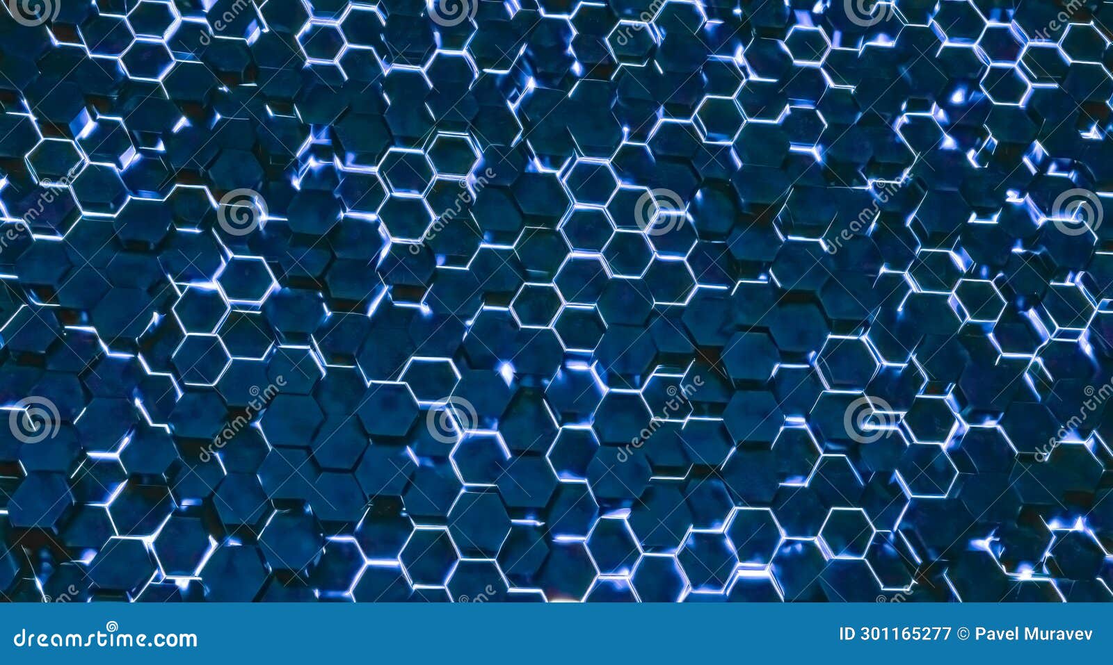 Abstract Hexagonal Blockchain Network Background Abstract High Tech ...