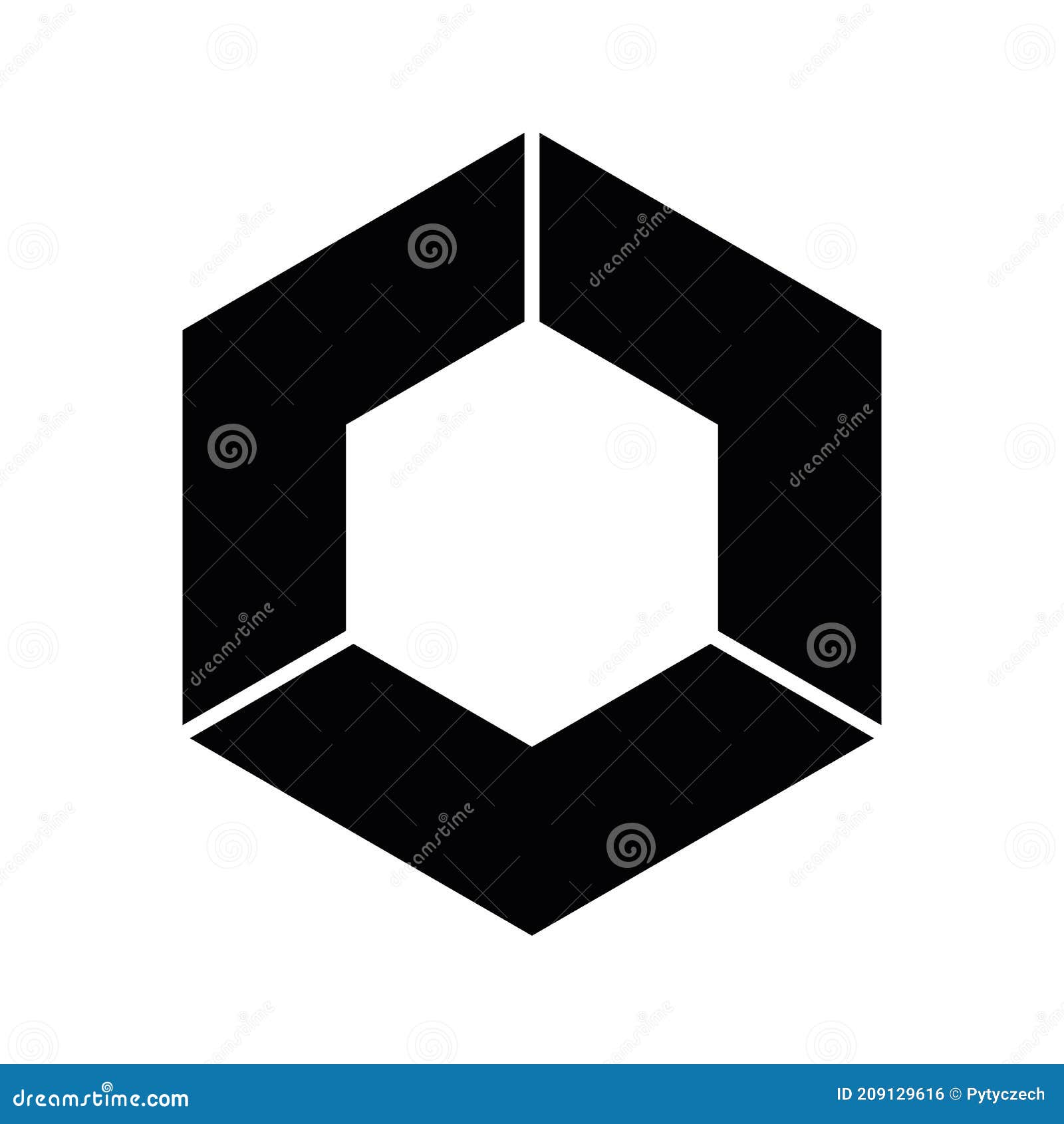 Abstract Hexagonal Design Element Stock Illustration - Illustration of ...