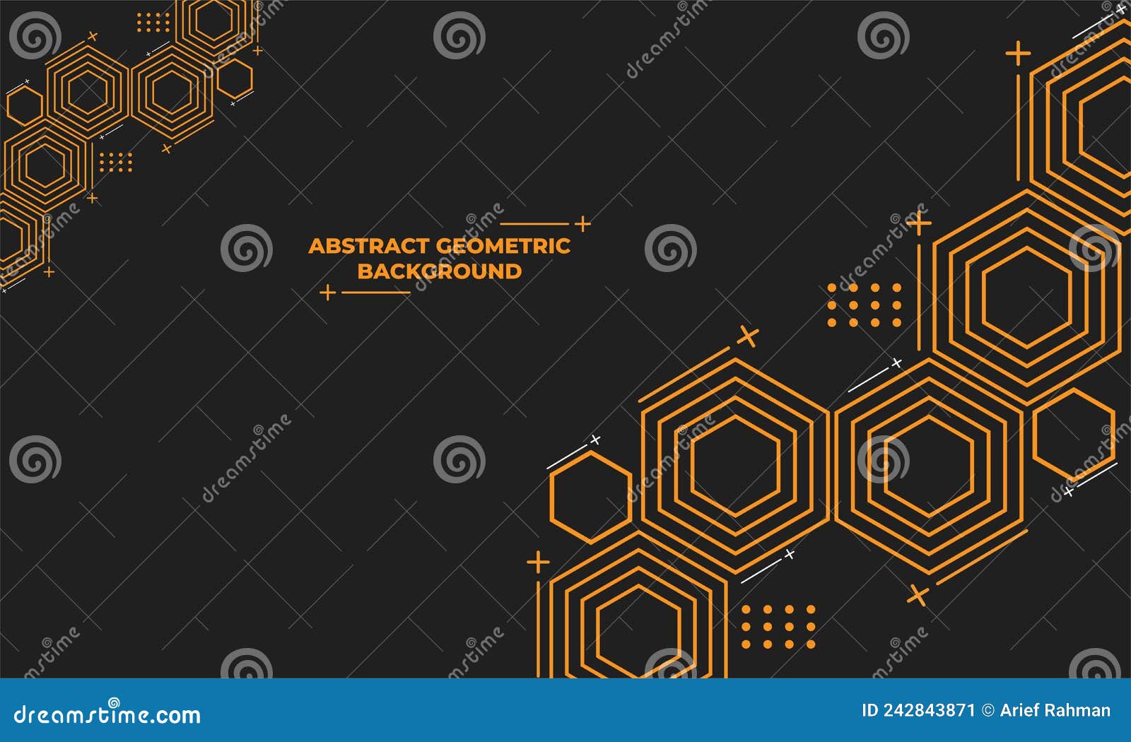 Abstract Hexagonal Geometric Background Stock Vector - Illustration of ...