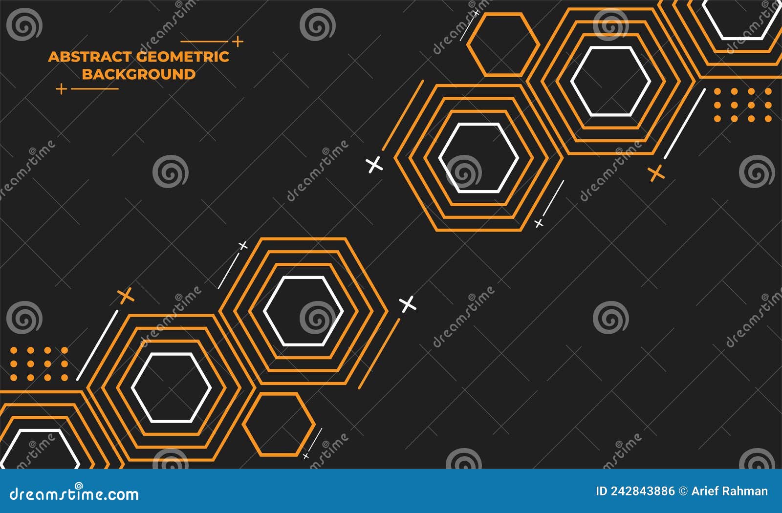 Abstract Hexagonal Geometric Background Stock Vector - Illustration of ...