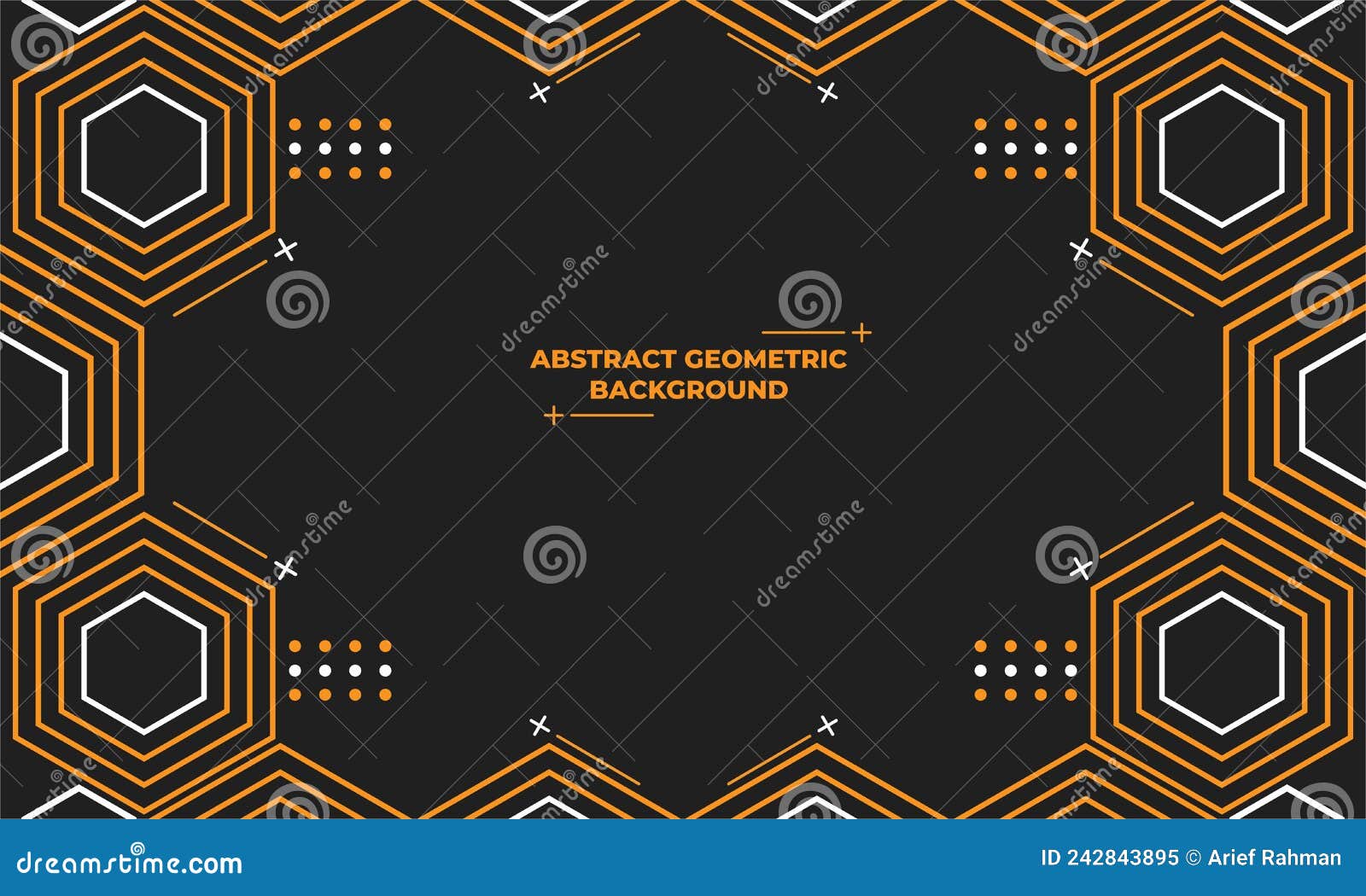Abstract Hexagonal Geometric Background Stock Vector - Illustration of ...