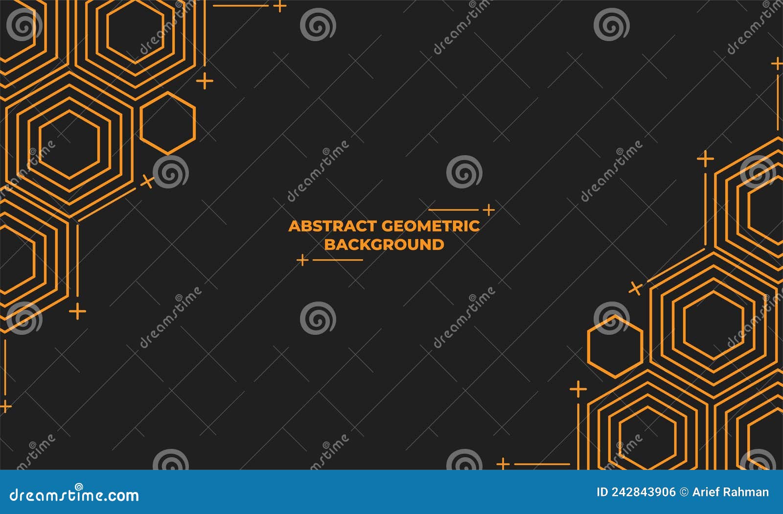 Abstract Hexagonal Geometric Background Stock Vector - Illustration of ...