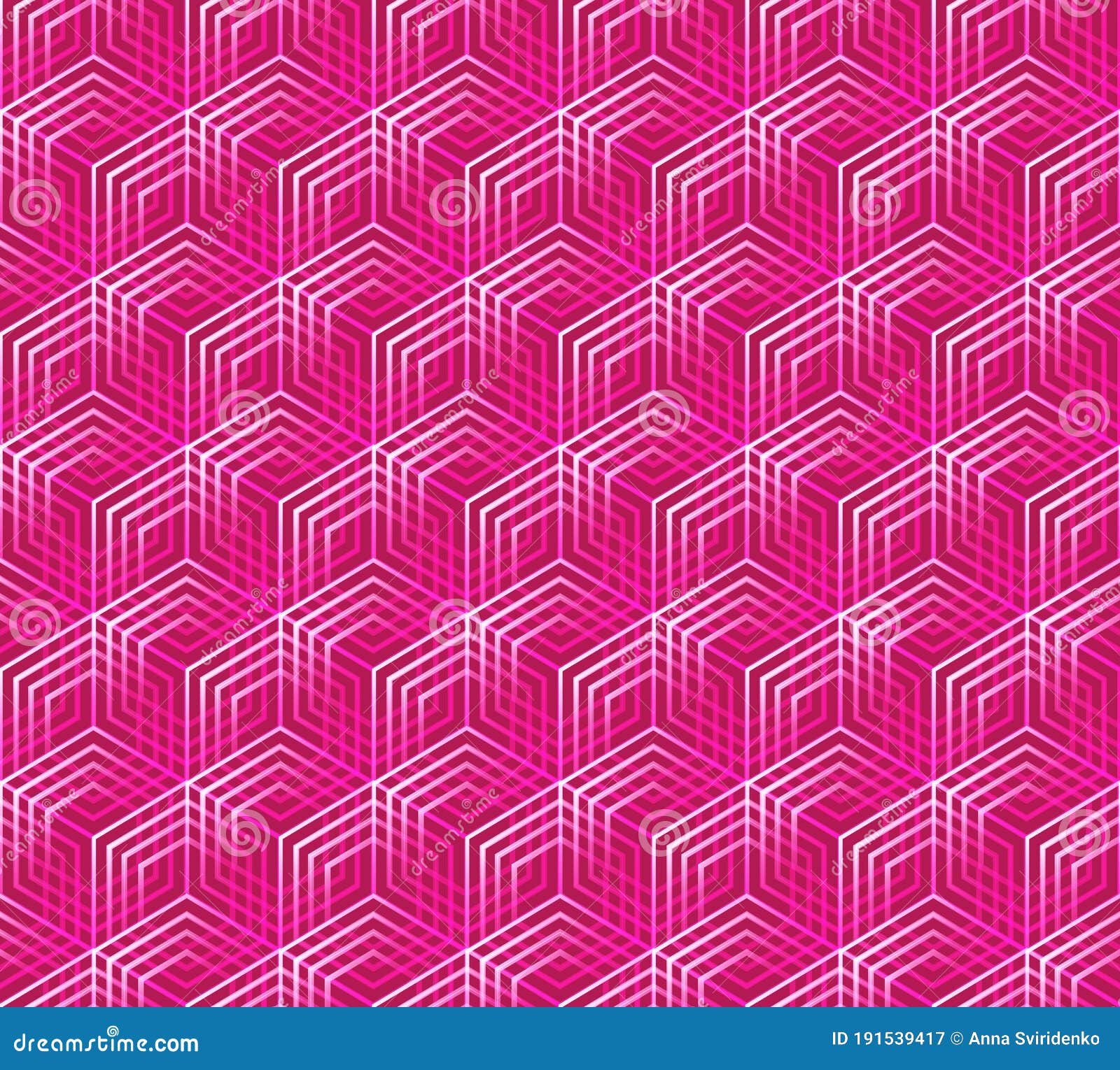 Abstract Hexagonal Geometric Pattern Background Stock Illustration ...